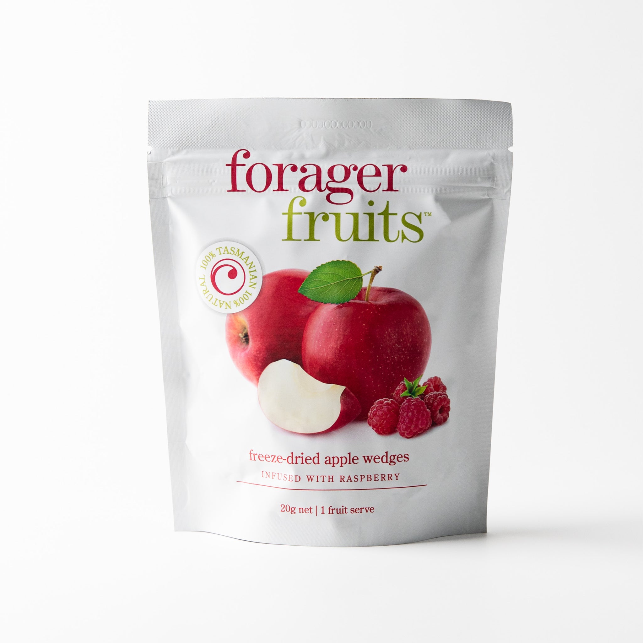 Freeze Dried Raspberry infused Apple Wedges | 100% Tasmanian – Forager ...